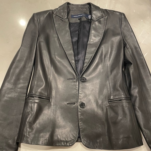 French Connection | Jackets & Coats | French Connection Real Leather ...